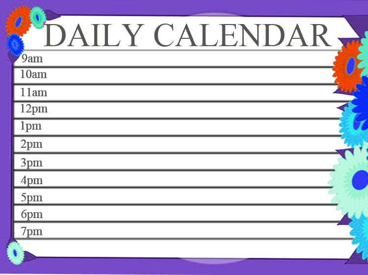 Fun Daily Printable Calendars
